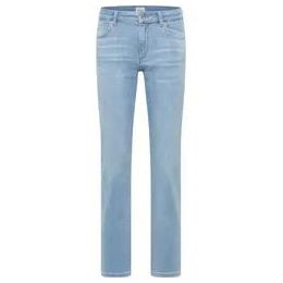 Straight-Jeans Mustang "Damen Style Crosby Relaxed Straight", Herren, Gr. 31, L&auml;nge 34, 201 hellblau, Denim/Jeans, 80% Baumwolle, 15% Lyocell, 4% Elastomultiester, 1% Elasthan, unifarben, straight fit, Jeans Straight-Jeans