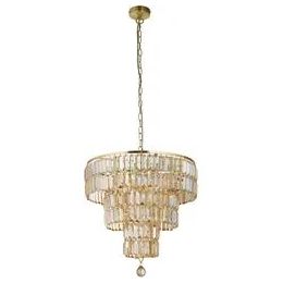Searchlight H&auml;ngeleuchte "Kristall-Leuchte Empire, 5-flammig", gold (messing), 5, &Oslash; 50cm H: 45cm, 1 Stk., Leuchten, Glamour&ouml;s, H&auml;ngeleuchte