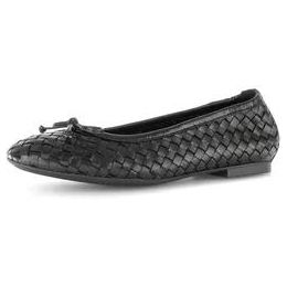 Ballerina Gabor "Eleganter Ballerina", Damen, Gr. 37,5, schwarz, Schuhe Ballerina