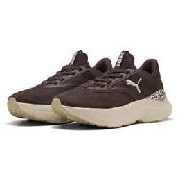 Sneaker Puma "SOFTRIDE Mayve Animal Sneakers Damen", Damen, Gr. 39, chocolate braun alpine snow sand dune wei&szlig; beige, Obermaterial: Textil, Synthetik. Futter: Textil. Innensohle: Textil. Laufsohle: Gummi, Synthetik, Schuhe Sneaker