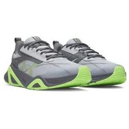 Trainingsschuh Under Armour "UA CHARGED COMMIT TR 5", Herren, Gr. 46, mod gray, castlerock, lumos lime, Leder, Synthetik, Textil, Schuhe
