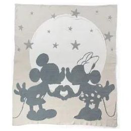 Kinderdecke Disney "Disney Mickey und Minnie Mouse", wei&szlig;, B:130cm L:150cm, Polyester, Wohndecken, Flauschige Kuscheldecke - 127 x 152 cm Flauschig gestrickt