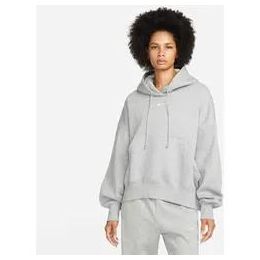 Kapuzensweatshirt Nike SPORTSWEAR "W NSW PHNX FLC OOS PO HOODIE", Herren, Gr. XS, dk grau heat, Obermaterial: 80% Baumwolle, 20% Polyester, Sweatshirts, sportlicher Stil, ger&auml;umiges Design, mit Kapuze, mit Phoenix Fleece