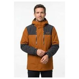 Funktionsjacke Jack Wolfskin "JASPER 2L JKT M", Herren, Gr. L (52), autumn leave, Obermaterial: 100% Polyester. Futter: 100% Polyester, Jacken Funktionsjacke, Wasserdicht, atmungsaktiv, &Uuml;bergangsjacke