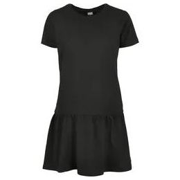 Shirtkleid Urban Classics "Urban Classics Damen Ladies Valance Tee Dress", Damen, Gr. 3XL, US-Gr&ouml;&szlig;en, schwarz, 100% Baumwolle, unifarben, loose fit, Rundhals, Kleider Shirtkleid