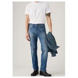 Levi's Straight-Jeans LEVI'S "501 LEVI'S ORIGINAL", Herren, Gr. 30, L&auml;nge 32, blau (the fairway), Denim/Jeans, Obermaterial: 99% Baumwolle, 1% Elasthan, normal lang, Jeans Straight-Jeans, mit Markenlabel, Topseller