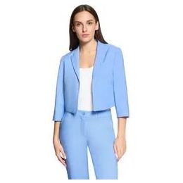 Jackenblazer Betty Barclay "Damen mit 3/4 Arm", Damen, Gr. 48, azurine, Obermaterial: 86% Polyester, 14% Elasthan; Futter: 100% Polyester, Basic, normal kurz, Blazer, Material