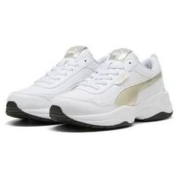 Sneaker Puma "CILIA MODE METALLIC WHISPER", Herren, Gr. 40,5, Puma wei&szlig;, Puma gold, Puma schwarz, Synthetik, Schuhe Sneaker, f&uuml;r vielseitige Aktivit&auml;ten, mit Schn&uuml;rverschluss, aus Synthetik