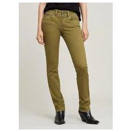 G-Star Raw Chinohose G-STAR "Midge Slim Straight Chino", Damen, Gr. 26, L&auml;nge 30, ensis gr&uuml;n gd, Obermaterial: 97% Baumwolle, 3% Elasthan, Hosen Chinohose