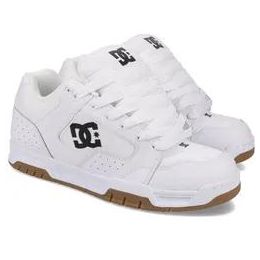 Sneaker DC Shoes "DC COILER", Herren, Gr. 42, wei&szlig;, schwarz, Leder, Synthetik, Schuhe Sneaker