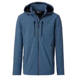 Softshelljacke Casamoda "Casamoda Softshelljacke uni", Herren, Gr. 3XL, blau, 92% Polyester, 8% Elasthan, Jacken Softshelljacke