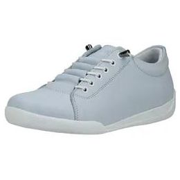 Sneaker Andrea Conti "Andrea Conti Sneaker Leder", Damen, Gr. 37, hellblau, Leder, Schuhe Sneaker
