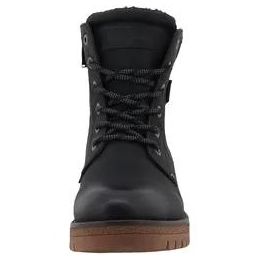 Stiefel Tom Tailor "Tom Tailor Winter Boots", Damen, Gr. 36, schwarz, unifarben, Schuhe Stiefel