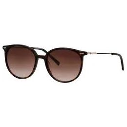 HUMPHREY&acute;S eyewear Sonnenbrille HUMPHREY ́S EYEWEAR "Modell 585345", Damen, schwarz (havanna, schwarz), matt, Sonnenbrillen Sonnenbrille, Form Karree/Eckig, Logoschriftzug auf B&uuml;gel, Kombifassung