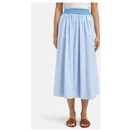 Sommerrock Milano Italy, Damen, Gr. 36, cornflower print, Web, Material: 60% Viskose, 40% Baumwolle, gestreift, regular fit, R&ouml;cke, mit Taschen