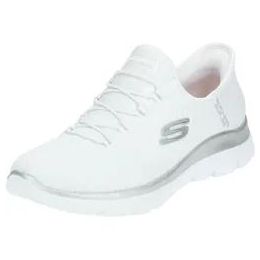 Sneaker Skechers "Skechers Sneaker Textil", Damen, Gr. 38, wei&szlig;, Textil, Schuhe Sneaker
