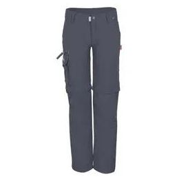 Sporthose Trollkids "KIDS OPPLAND PANTS SLIM FIT", M&auml;dchen, Gr. 128, N-Gr, grau (dunkelgrau), Obermaterial: 100% Polyamid. Futter: 100% Polyester, Hosen Sporthose