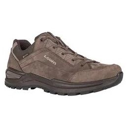 Wanderschuh Lowa "RENEGADE EVO GTX LO", Damen, Gr. 45, espresso, schwarz, Leder, Textil, Schuhe Wanderschuh, wasserdicht dank Gore-Tex Membrane, mit Vibram Sohle