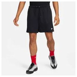 Shorts Nike SPORTSWEAR "M NK CLUB FLOW MESH SHORT", Herren, Gr. XL, N-Gr, schwarz, wei&szlig;, Obermaterial: 100% Polyester, Hosen Shorts, pflegeleichtes Material, sportlicher Stil
