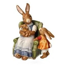 Osterhase Goebel "Osterklassiker Nachwuchs", bunt, B:9,5cm H:14cm T:10,5cm, Biskuitporzellan, Dekofiguren, Limitiert auf 1.000 St&uuml;ck, mit Zertifikat