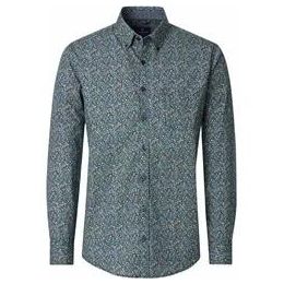 Langarmhemd Casamoda "Casamoda Freizeithemd Print", Herren, Gr. 3XL, Normalgr&ouml;&szlig;en, blau, 100% Baumwolle, bedruckt, l&auml;ssig geschnitten, Hemden