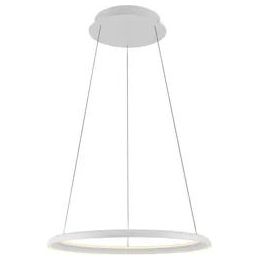 Sch&ouml;ner Wohnen LED Pendelleuchte "QUILLO", wei&szlig;, 1, &Oslash; 60cm H: 70cm, 1 Stk., SCH&Ouml;NER WOHNEN-KOLLEKTION, Leuchten, SCH&Ouml;NER WOHNEN Kollektion, SimplyDim, Memoryfunktion, Comfort-Lift, LED Pendelleuchte