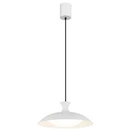 Globo LIGHTING H&auml;ngeleuchte "ROCHA", wei&szlig; matt, 1, &Oslash; 40cm H: 150cm, 1 Stk., Leuchten, LED H&auml;ngeleuchte f&uuml;r Esszimmer wei&szlig; modern, H&auml;ngeleuchte