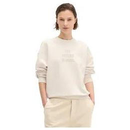 Marc O'Polo Sweatshirt MARC O'POLO "aus reiner Bio-Baumwolle", Damen, Gr. XS, grau wei&szlig;, Obermaterial: 100% Baumwolle, unifarben, loose fit, Sweatshirts Sweatshirt