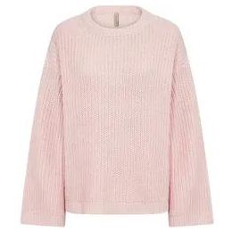 Strickpullover soyaconcept "Soya Concept Sweater SC-REMONE", Damen, Gr. XL, 4120 rose, Obermaterial: 60% Baumwolle, 40% Polyacryl, Pullover Strickpullover