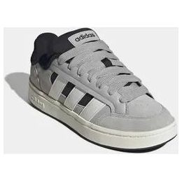 Sneaker Adidas SPORTSWEAR "GRAND COURT ALPHA", Herren, Gr. 42, grau two, core wei&szlig;, core schwarz, Leder, Synthetik, Schuhe Sneaker, inspiriert vom Design des Adidas campus 00
