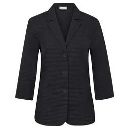 Jackenblazer GOLDNER "Baumwollblazer mit Reverskragen", Damen, Gr. 54, schwarz, Obermaterial: 82% Baumwolle CO. 17% Viskose CV. 1% Elasthan EL., normal, Sonstiges, Blazer, Ohne