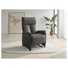Sit & More TV-Sessel SIT & MORE "Cremona Comfort", mocca, B:76cm H:110cm T:84cm, Sessel, wahlweise manuell oder elektrischer Funktion mit Akku