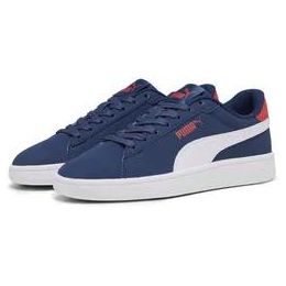 Sneaker Puma "Smash 3.0 Buck Sneakers Kinder", Kinder, Gr. 38, persian blau wei&szlig; for all time rot, Obermaterial: Synthetik, Textil, Leder. Futter: Textil. Innensohle: Textil. Laufsohle: Gummi, Schuhe Sneaker