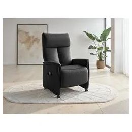 Sit & More TV-Sessel SIT & MORE "Cremona Comfort", schwarz, B:76cm H:114cm T:84cm, Sessel, wahlweise manuell oder elektrischer Funktion mit Akku