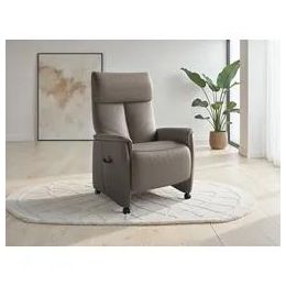 Sit & More TV-Sessel SIT & MORE "Cremona Comfort", delphine, B:76cm H:110cm T:84cm, Sessel, wahlweise manuell oder elektrischer Funktion mit Akku