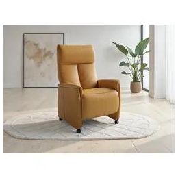 Sit & More TV-Sessel SIT & MORE "Cremona Comfort", curry, B:76cm H:119cm T:84cm, Sessel, wahlweise manuell oder elektrischer Funktion mit Akku