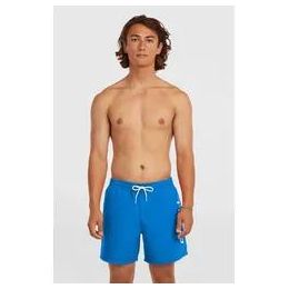 O`Neill Badeshorts O'NEILL "CALI 16'' SWIMSHORTS", Herren, Gr. XXL, N-Gr, victoria blau, Obermaterial: 100% Polyester, Badehosen Badeshorts, mit seitlichen Eingrifftaschen und Ges&auml;&szlig;tasche, mit Stickerei am Bein
