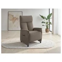 Sit & More TV-Sessel SIT & MORE "Cremona Comfort", taupe, B:76cm H:119cm T:84cm, 98% Polyester, 2% Polyamid, Sessel, wahlweise manuell oder elektrischer Funktion mit Akku