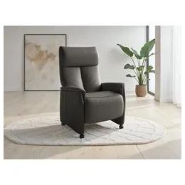 Sit & More TV-Sessel SIT & MORE "Cremona Comfort", anthrazit, B:76cm H:110cm T:84cm, Sessel, wahlweise manuell oder elektrischer Funktion mit Akku