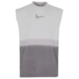 Tanktop Karl Kani "Karl Kani Signature Gradient Sleeveless T-Shirt", Herren, Gr. S, grau, 100% Baumwolle, normal, Tops Tanktop