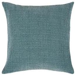 Dekokissen Pad "Fashion", dusty blau, unifarben, B:50cm L:50cm, Polyester, Dekokissen_Sitzkissen_Kissenh&uuml;llen, aus einer italienischen Fashionweberei