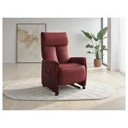 Sit & More TV-Sessel SIT & MORE "Cremona Comfort", merlot, B:76cm H:114cm T:84cm, Sessel, wahlweise manuell oder elektrischer Funktion mit Akku