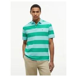 Poloshirt Tommy Hilfiger "BLOCK STRIPE", Herren, Gr. XL, jade wink, arctic aqua, Piqu&eacute;, Obermaterial: 96% Baumwolle, 4% Elasthan, regular fit normal, Shirts