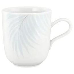 Becher Seltmann Weiden "Liberty Mediterranean", wei&szlig;, blau, grau, B:12,2cm H:10cm &Oslash;:8,6cm, Porzellan, Trinkgef&auml;&szlig;e, Becher, Kaffeebecher, Tasse
