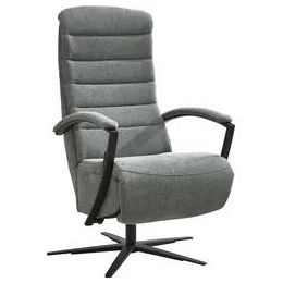 Relaxsessel DIE PLANBAR "ZE-RS20038 inkl. Relaxfunktion und Kopfteilverstellung", milan steel, B:66cm H:110cm T:83cm, 100% Polyester, Sessel, Relaxsessel, 360 drehbar, wahlweise mit Gasdruckverstellung