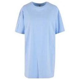 Shirtkleid DEF "DEF DEF Mini Kleider", Damen, Gr. XS, US-Gr&ouml;&szlig;en, airy blau, 100% Baumwolle, unifarben, oversize, Rundhals, Kleider Shirtkleid