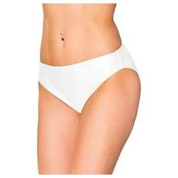 Bikini-Hose AQUARTI "Bikinihose Aquarti Damen Bikini Hose mit mittelhohem Bund", Damen, Gr. 40, N-Gr, wei&szlig;, Obermaterial: 80% Polyamid PA. 20% Elasthan EL., Badehosen Bikini-Hose