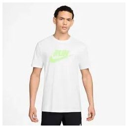 Laufshirt Nike "M NK DF TEE RUN SWOOSH", Herren, Gr. 4XL, wei&szlig;, barely, Obermaterial: 57% Baumwolle, 43% Polyester, Shirts Laufshirt, f&uuml;r Erwachsene, sportlicher Stil, f&uuml;r Lauftraining