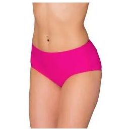 Bikini-Hose AQUARTI "Bikinihose Aquarti Damen Bikinihose mit Mittelhohem Bund", Damen, Gr. 44, N-Gr, pink, Obermaterial: 80% Polyamid PA. 20% Elasthan EL., Badehosen Bikini-Hose
