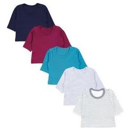 Langarmshirt TUPTAM "Shirt Baby Jungen Langarmshirt 5er Set", M&auml;dchen, Gr. 86, gr&uuml;n (blau dunkelgr&uuml;n weinrot grau), Obermaterial: 100% Baumwolle CO., Shirts Langarmshirt
